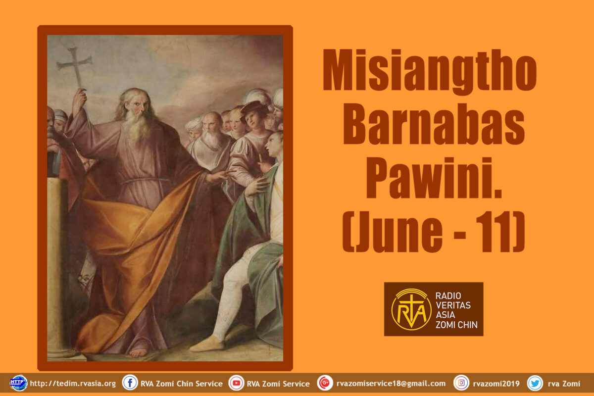 Misiangtho Barnabas Pawini. (June – 11) - rvatedimchin.org